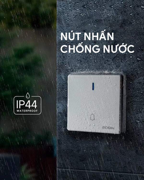 Chuông cửa không dây không pin ZOGIN F31 - Công Nghệ Hoàng Tiến